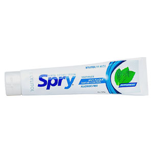 Natural Oral Care | Spry Fluoride Free Xylitol Toothpaste - Peppermint ...